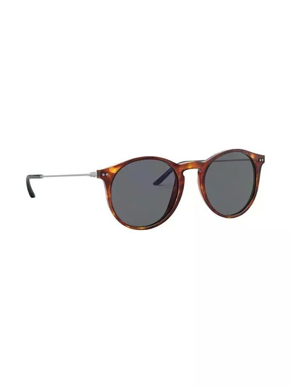 Giorgio Armani Round Frame Sunglasses - Red
