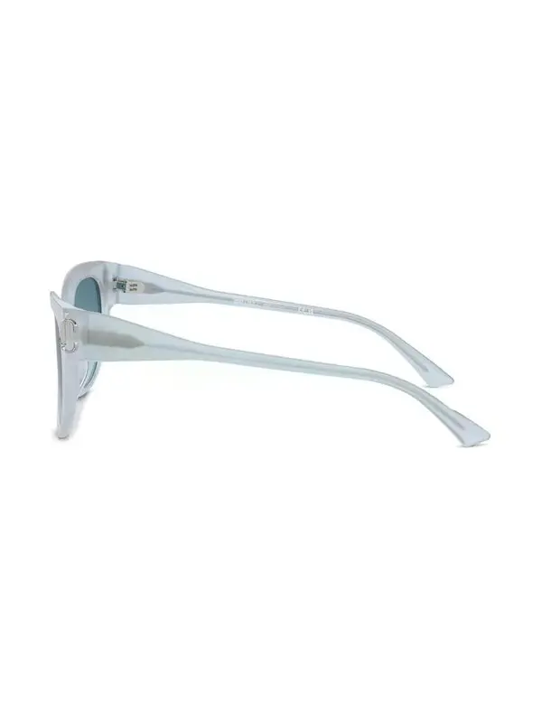 JIMMY CHOO Butterfly Frame Sunglasses With Logo Plaque