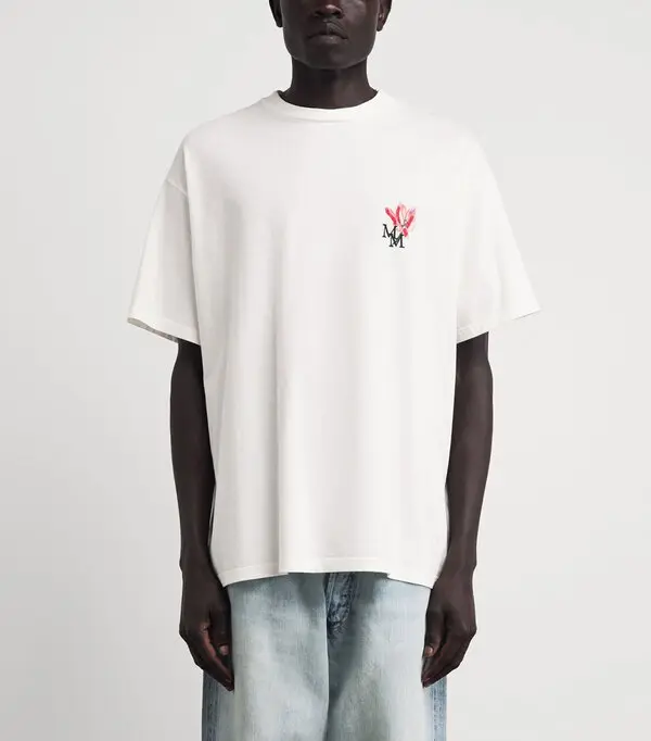 MAISON MARGIELA Cotton Embroidered Logo T-shirt