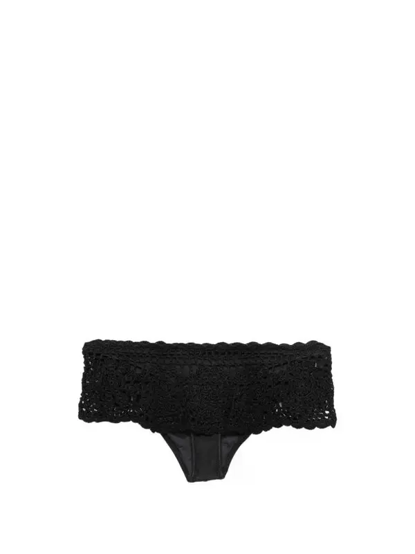 Frankies Bikinis Shelly Crochet-knit Bikini Bottoms