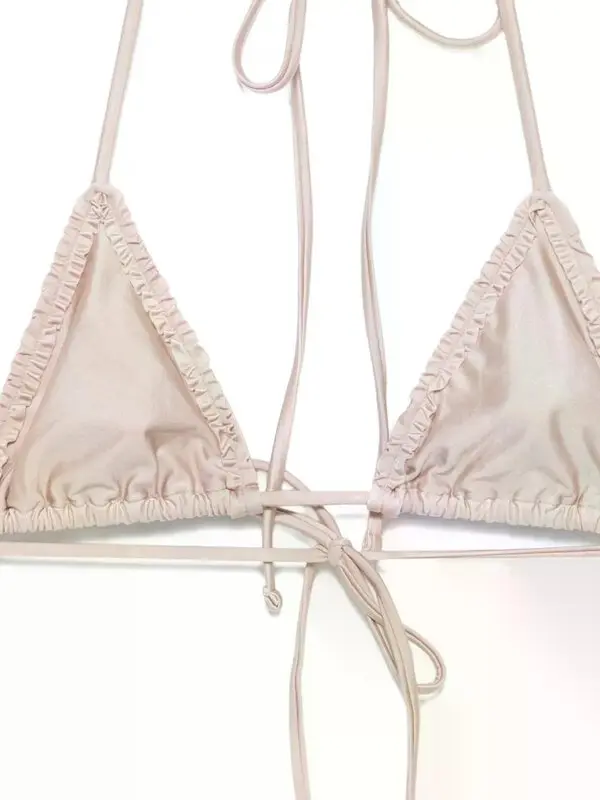Frankies Bikinis Nick Ruffled Triangle Bikini Top
