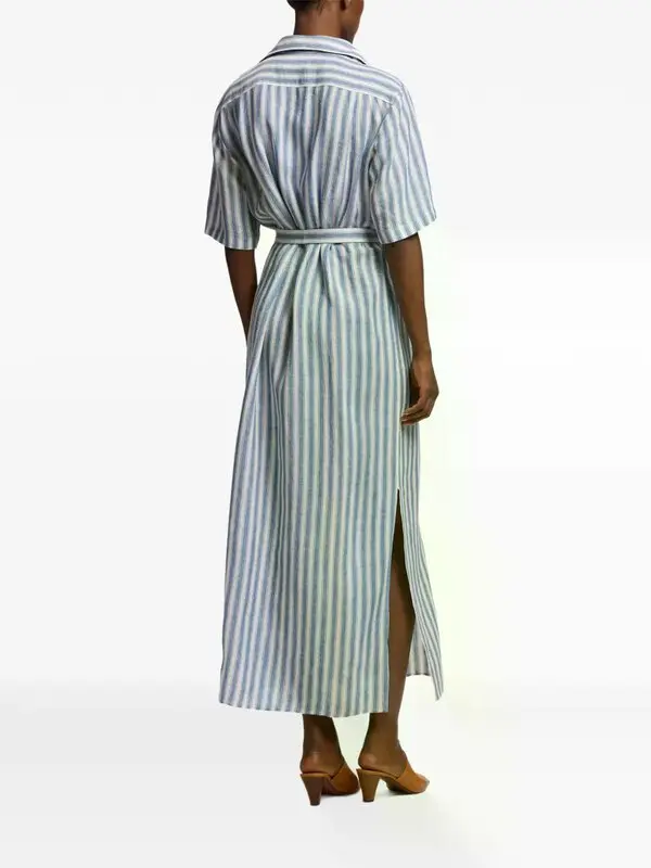 Ralph Lauren Carol Striped Midi Dress