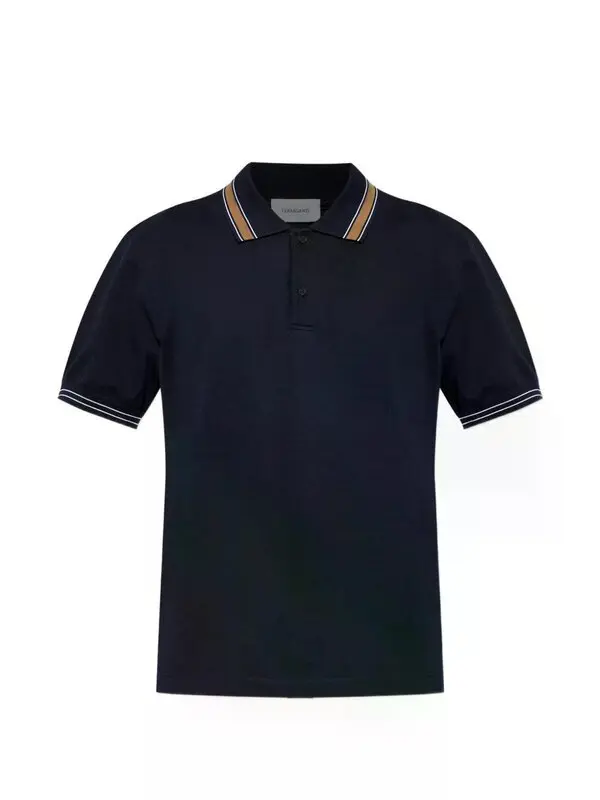 FERRAGAMO Tipped-trim Polo Shirt