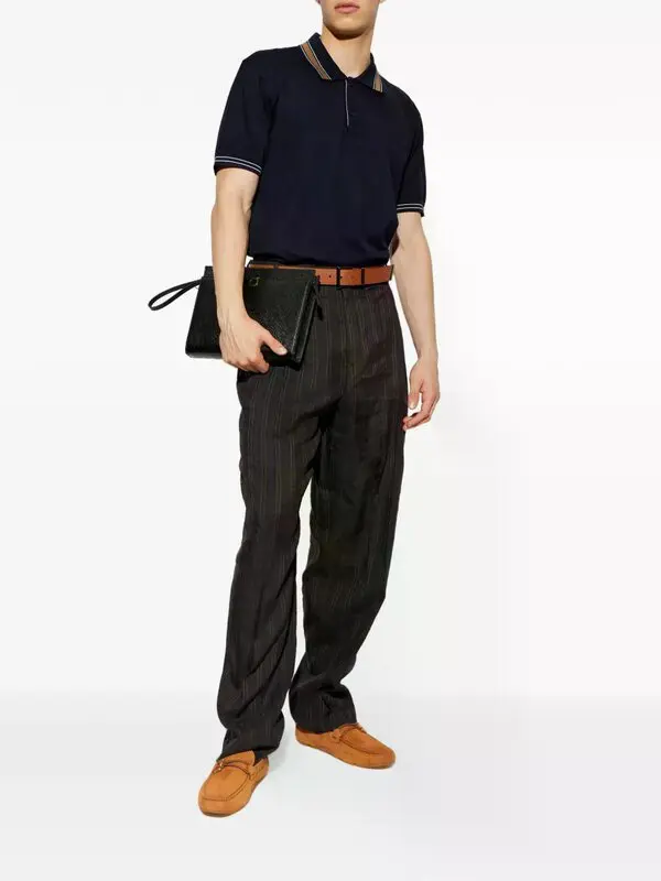 FERRAGAMO Tipped-trim Polo Shirt