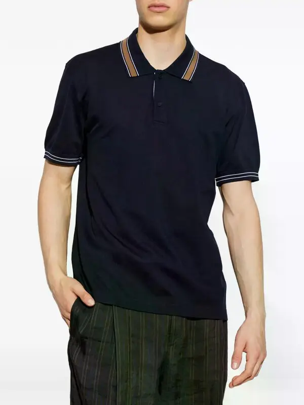 FERRAGAMO Tipped-trim Polo Shirt