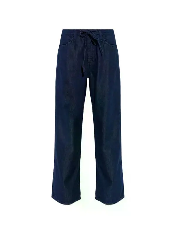 Rag & Bone Phoebe Drawstring Wide-leg Jeans - Blue