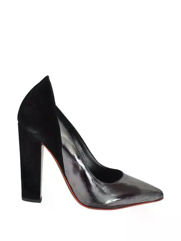 Cédric Charlier Pointed-toe Heeled Pumps - Grey
