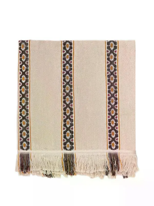 Rip Curl Geometric-pattern Fringed Beach Towel