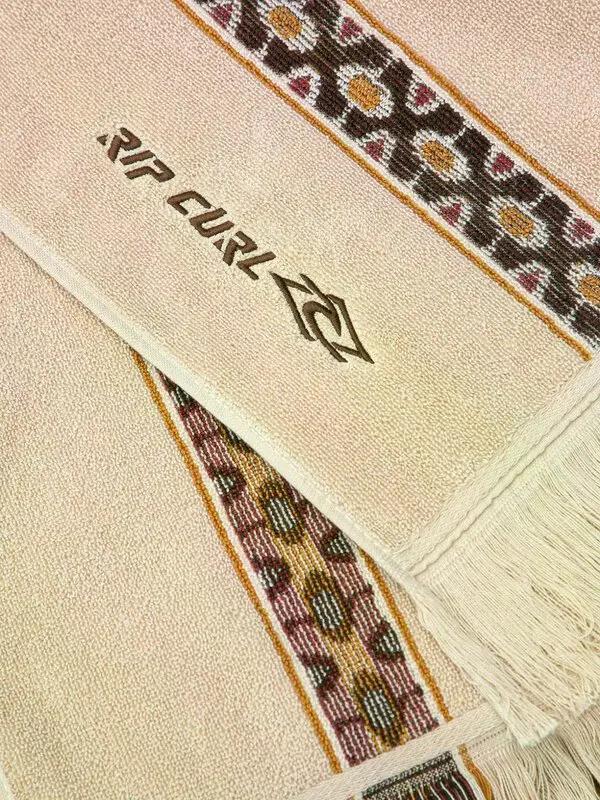 Rip Curl Geometric-pattern Fringed Beach Towel