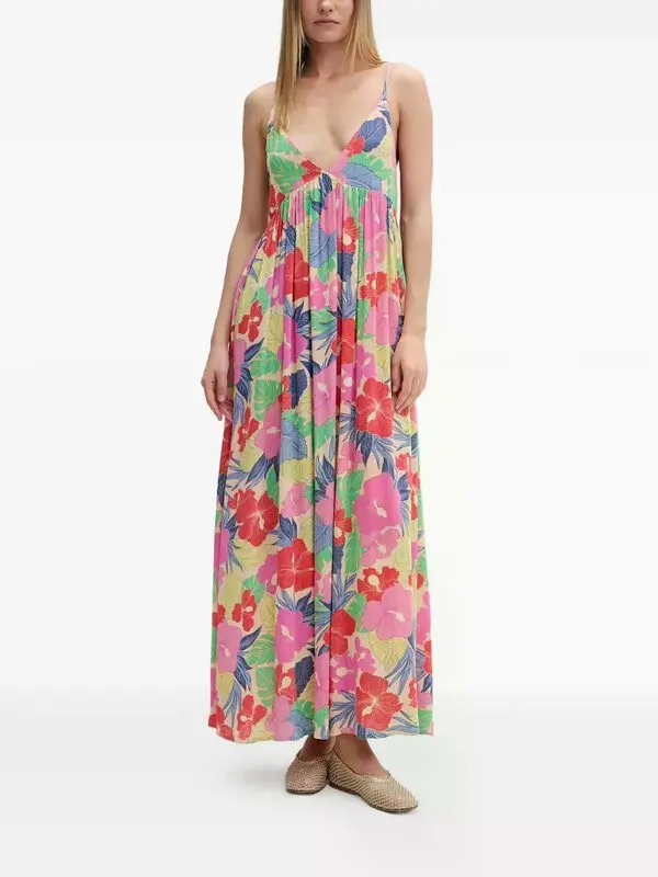 Rip Curl Floral-print Maxi Dress - Neutrals