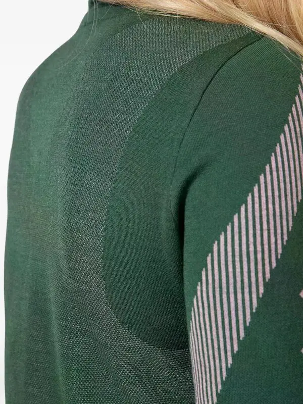 Kari Traa Jacquard Knit Half-zip Top