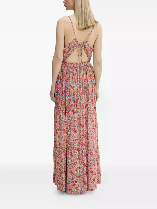 Rip Curl Las Dalias Floral-print Tiered Maxi Dress