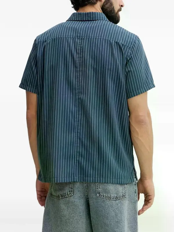 Hurley Pinstriped Logo-patch Shirt