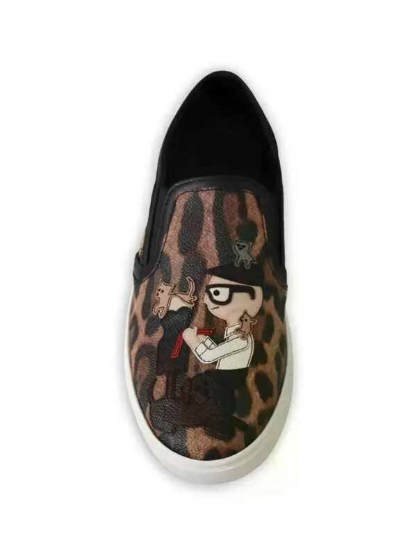 Dolce & Gabbana Leopard-print Slip-on Sneakers