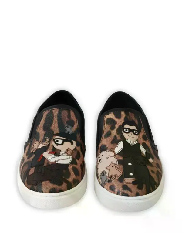 Dolce & Gabbana Leopard-print Slip-on Sneakers