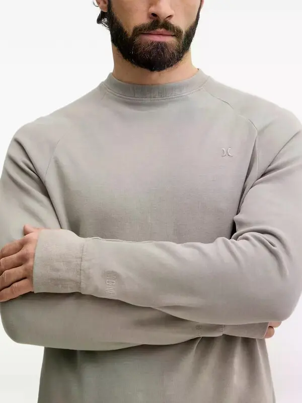 Hurley Raglan Sleeve Logo Embroidered Sweatshirt