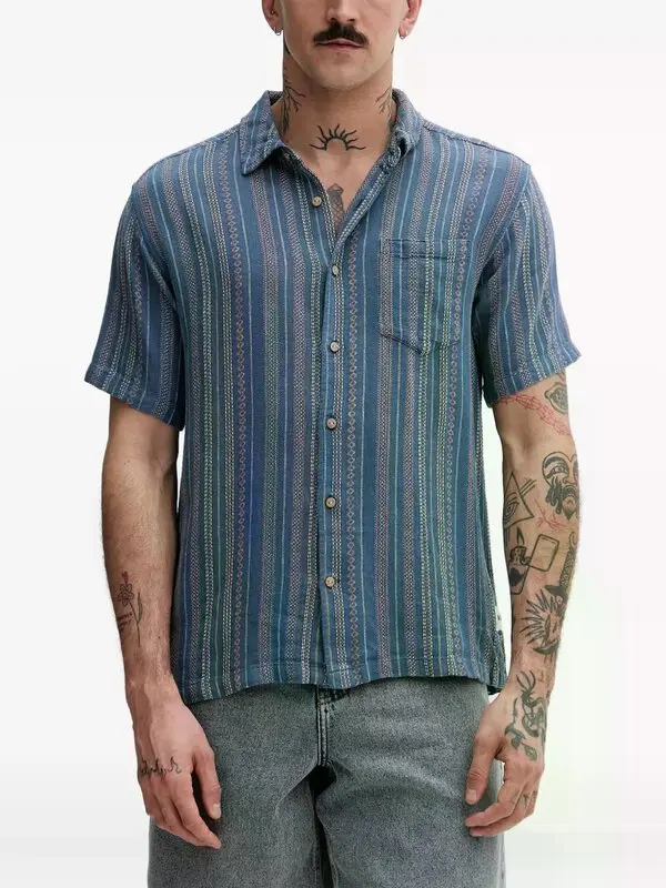 Hurley Vertical-stripe Chest-pocket Shirt