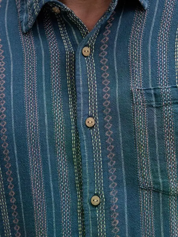 Hurley Vertical-stripe Chest-pocket Shirt