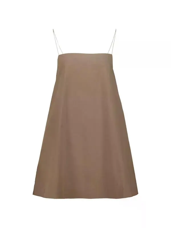 Matteau Square Neck Mini Dress - Brown