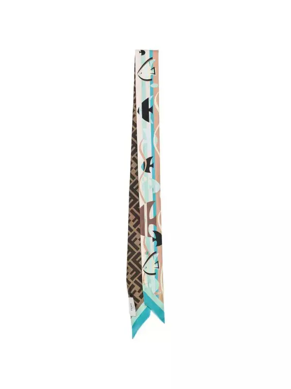 Fendi Fish-print Scarf