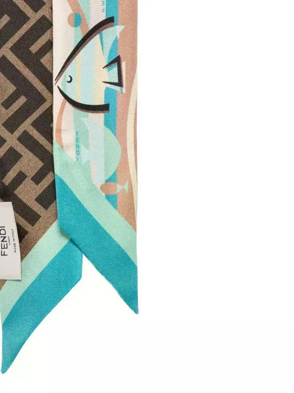 Fendi Fish-print Scarf