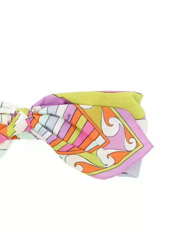 Emilio Pucci Iride Print Knotted Headband