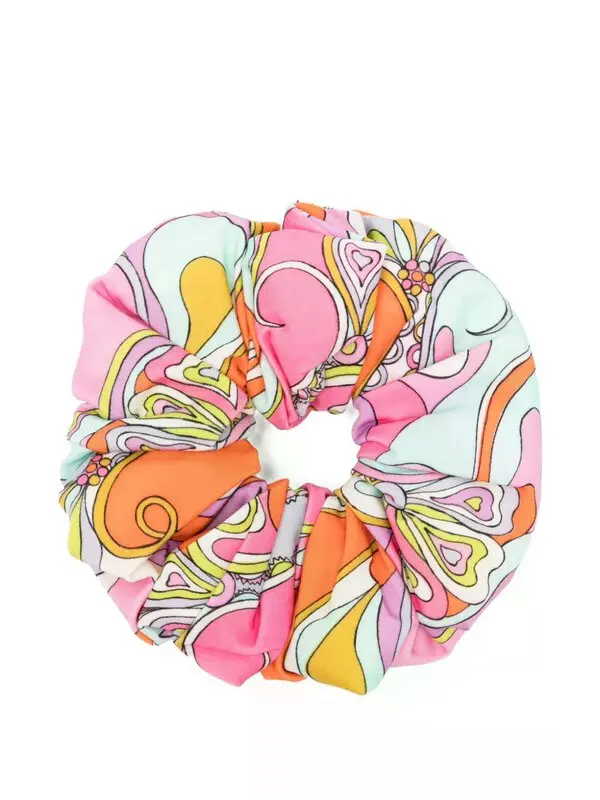 Emilio Pucci Marmo Print Scrunchie - Pink