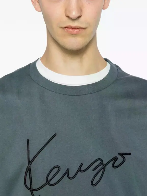 Kenzo Logo-embroidered T-shirt