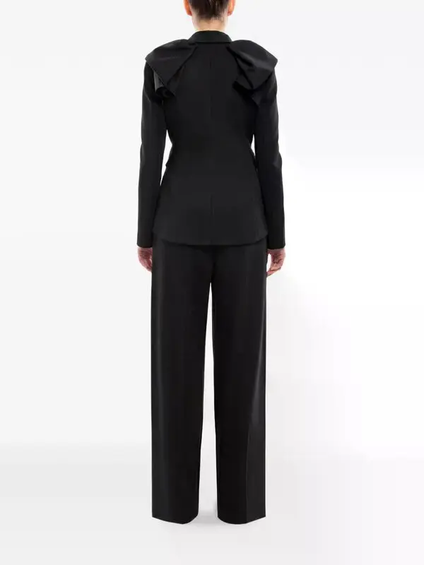 SAIID KOBEISY Pleated Wide-leg Trousers