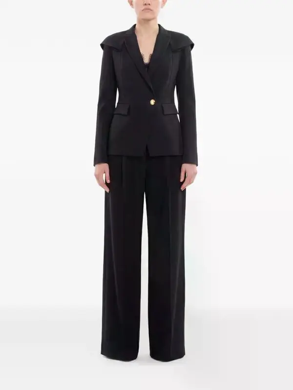 SAIID KOBEISY Ruffled Tailored Blazer