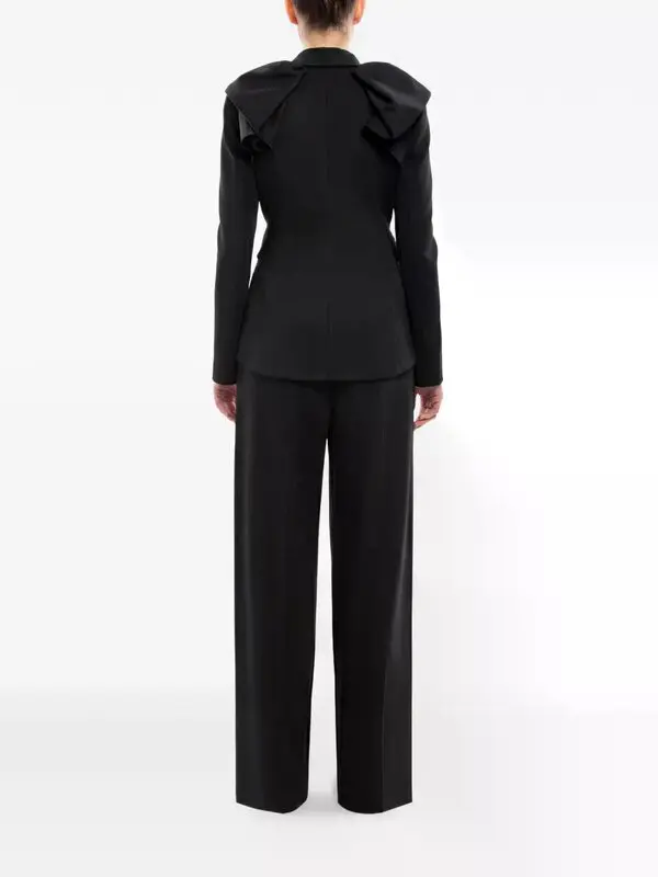 SAIID KOBEISY Ruffled Tailored Blazer