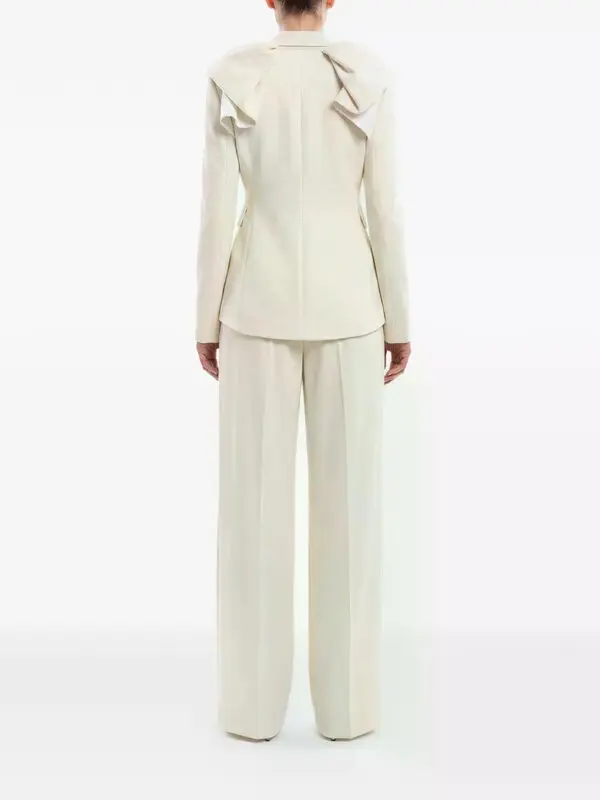SAIID KOBEISY Pleated Wide-leg Trousers