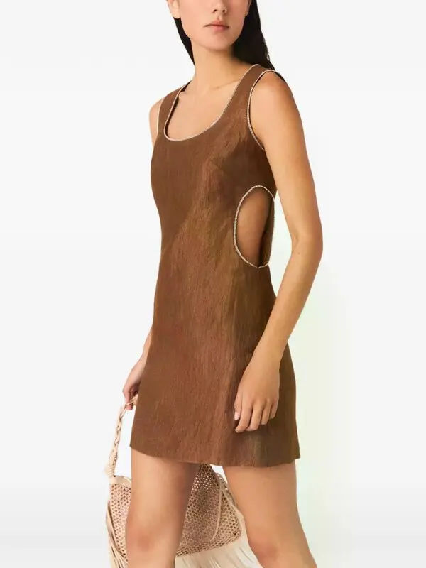 Maje Embellished Cut-out Mini Dress