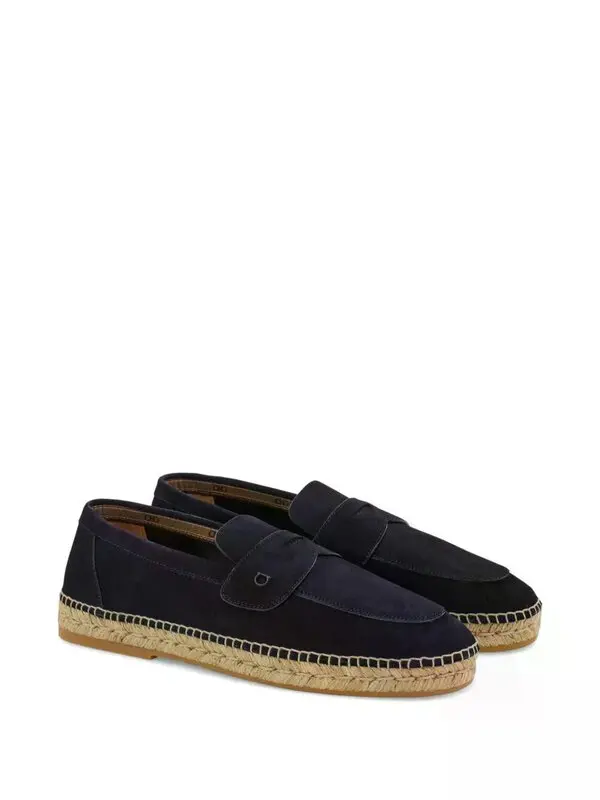 FERRAGAMO Suede Espadrille Loafers
