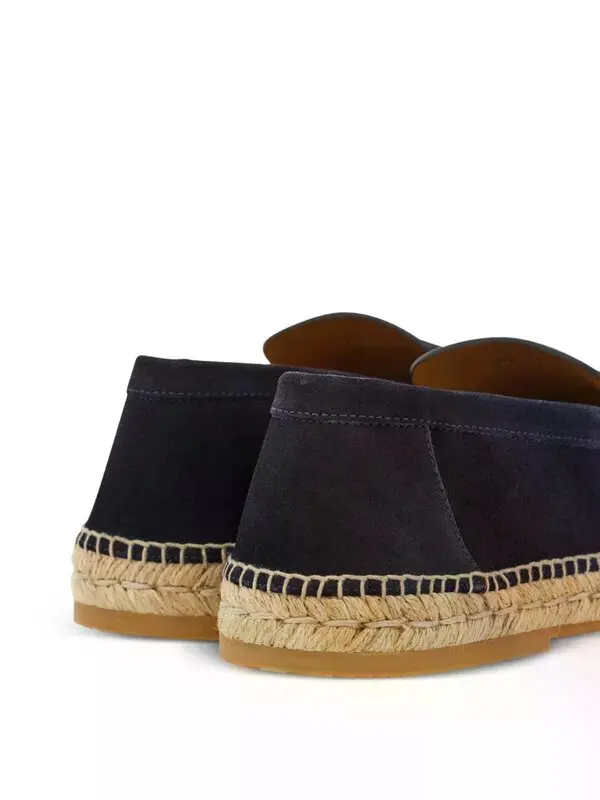 FERRAGAMO Suede Espadrille Loafers