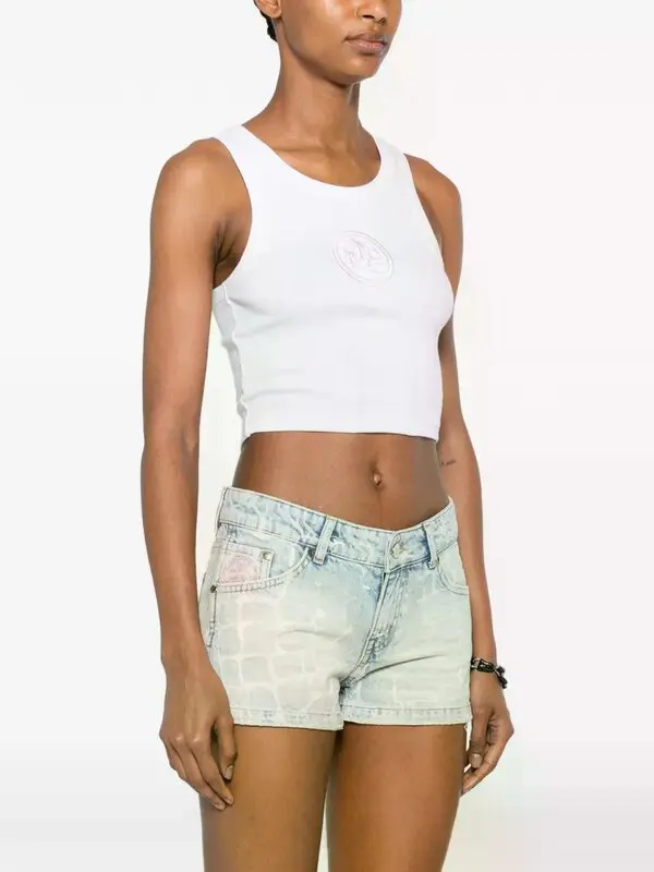 BLUE SKY INN Logo-embroidered Ribbed Tank Top