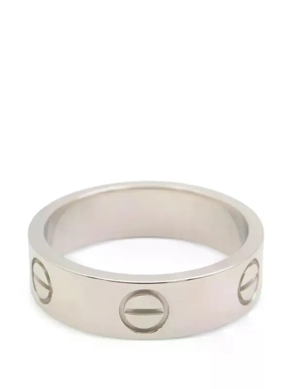 Cartier 1996 Love Ring In 18k White Gold - Silver