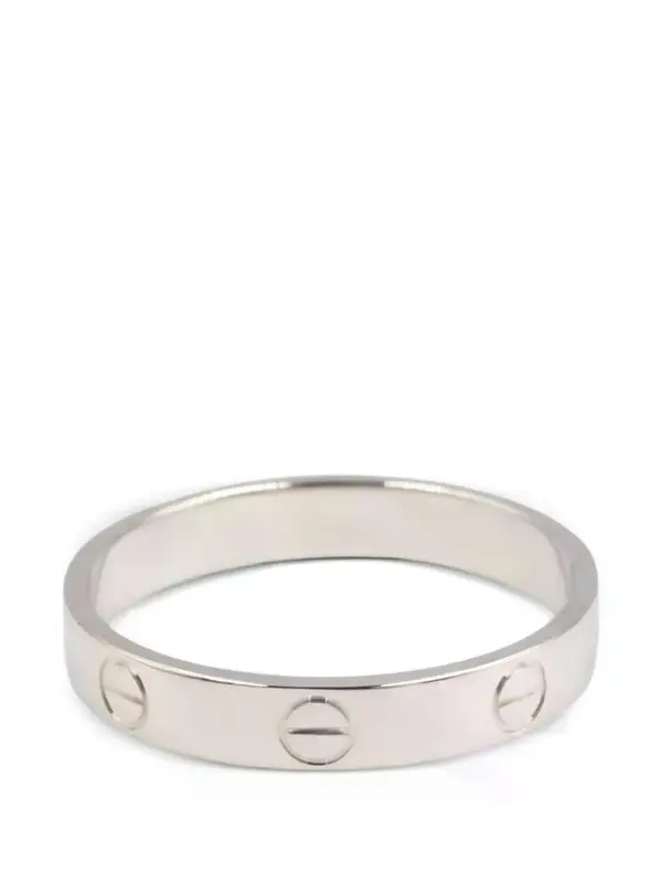 Cartier 18k White Gold Love Ring - Silver
