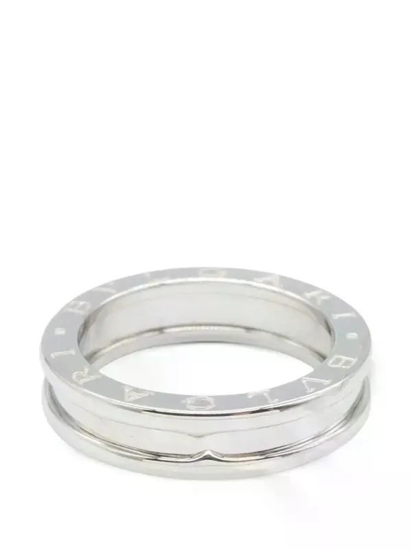 BVLGARI B.zero1 18k White Gold Band Ring - Silver