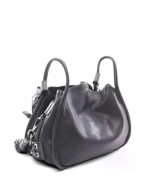 Dior Leather Cannage Lace-up Pocket Shoulder Bag