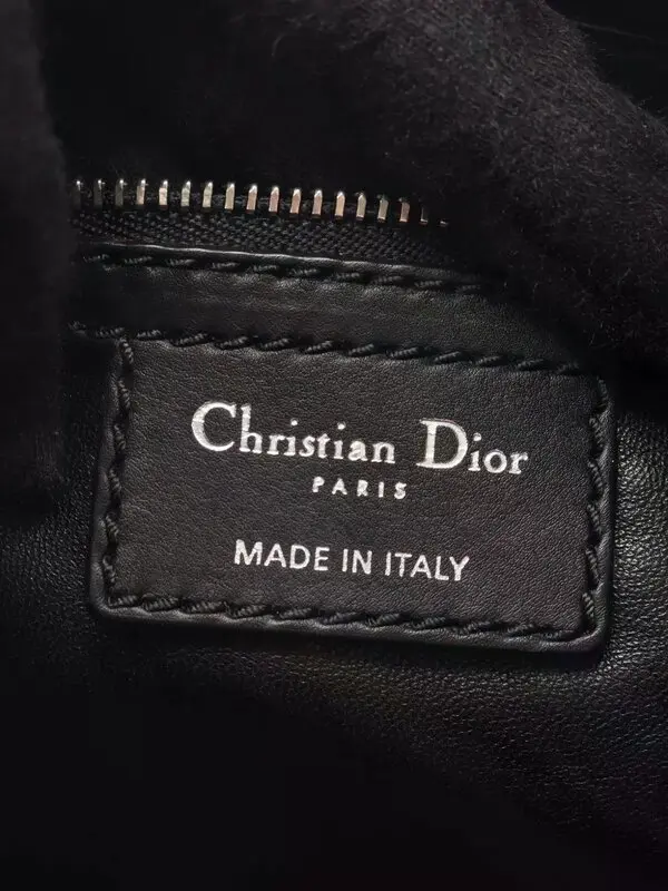 Dior Leather Cannage Lace-up Pocket Shoulder Bag