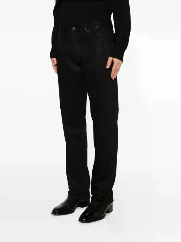 TOM FORD Coated Straight-leg Trousers