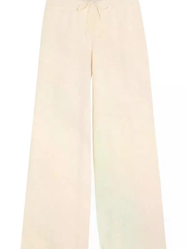 Suzie Kondi Drawstring Wide-leg Cotton Trousers