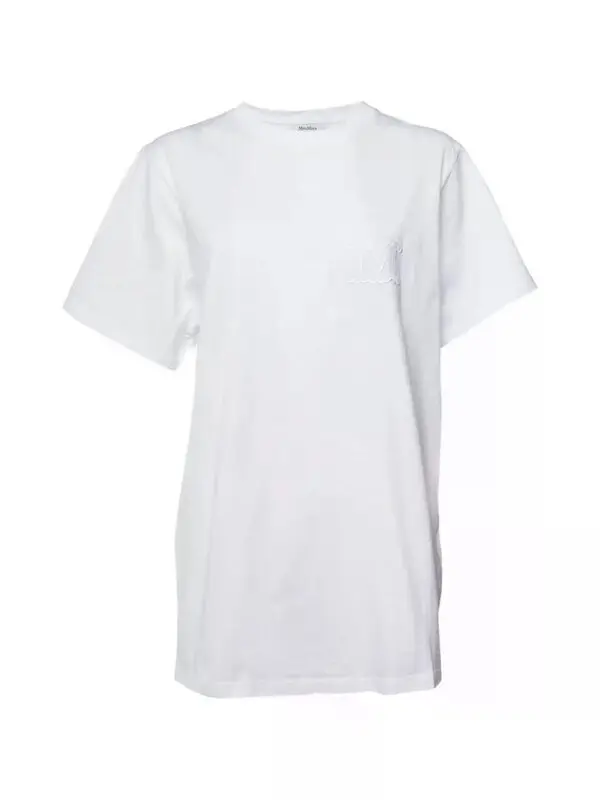 Max Mara Embroidered Cotton T-shirt - White