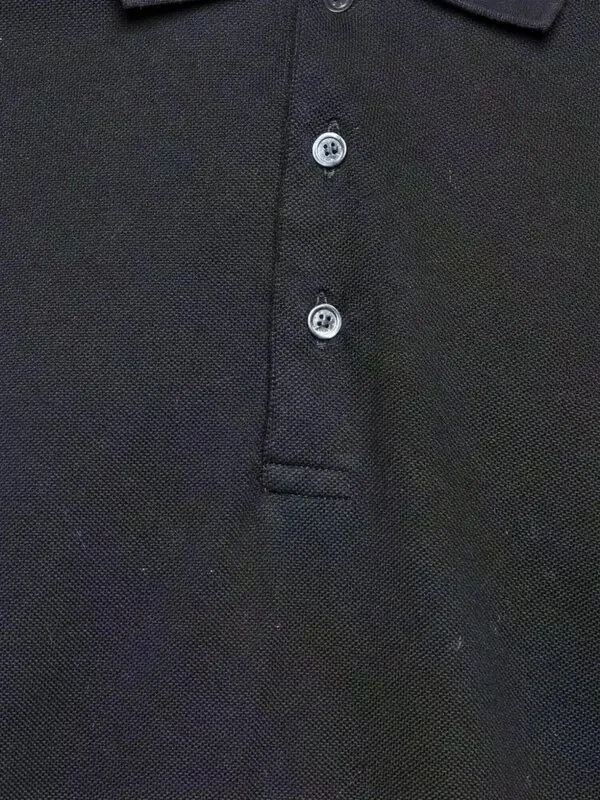 Givenchy Logo Tape Pique Knit Polo Shirt