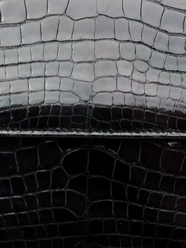 Gucci Croc-embossed Flap Shoulder Bag