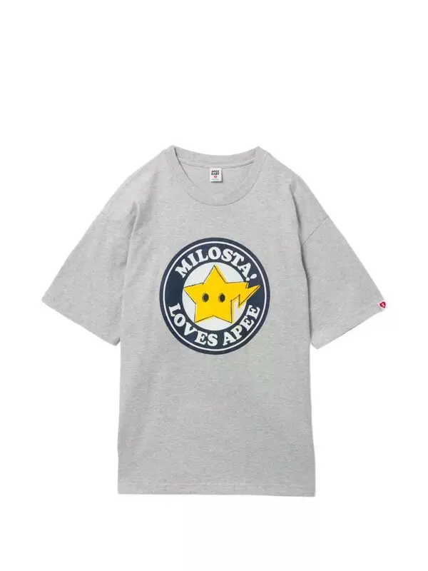 AAPE BY *A BATHING APE Apee™ A Bathing Ape® Graphic Print T-shirt - Grey