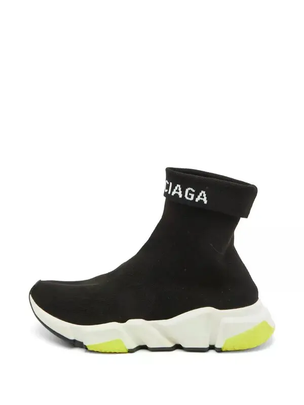 Balenciaga Speed Knit High-top Sneakers - Black