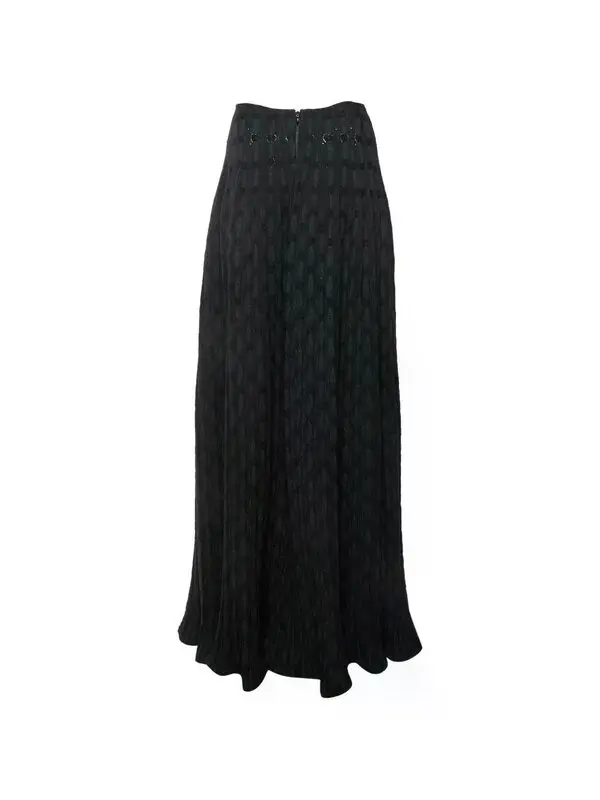 Alaïa Textured Lurex Knit Maxi Skirt