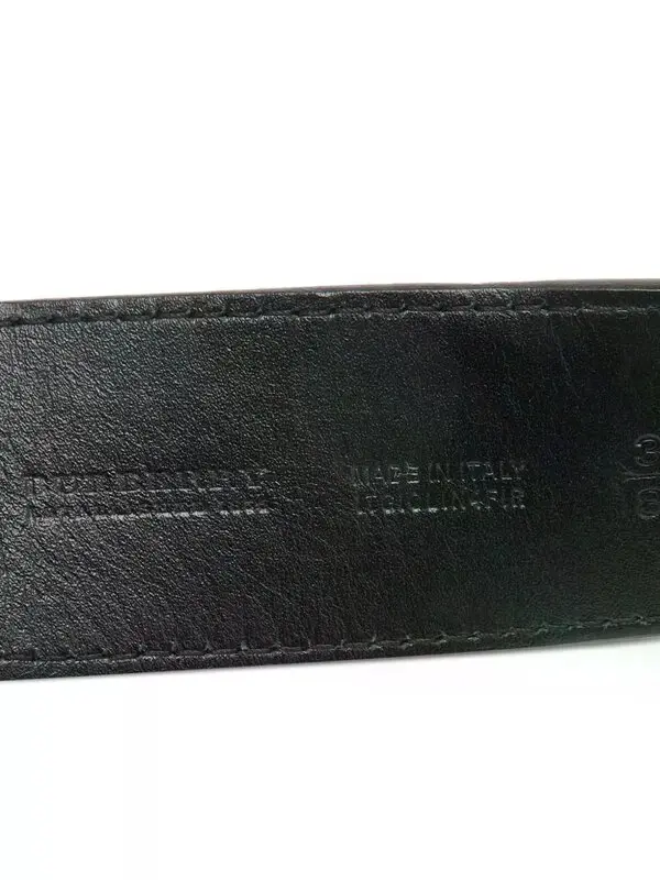 Burberry Dual Buckle Patent Leather Belt